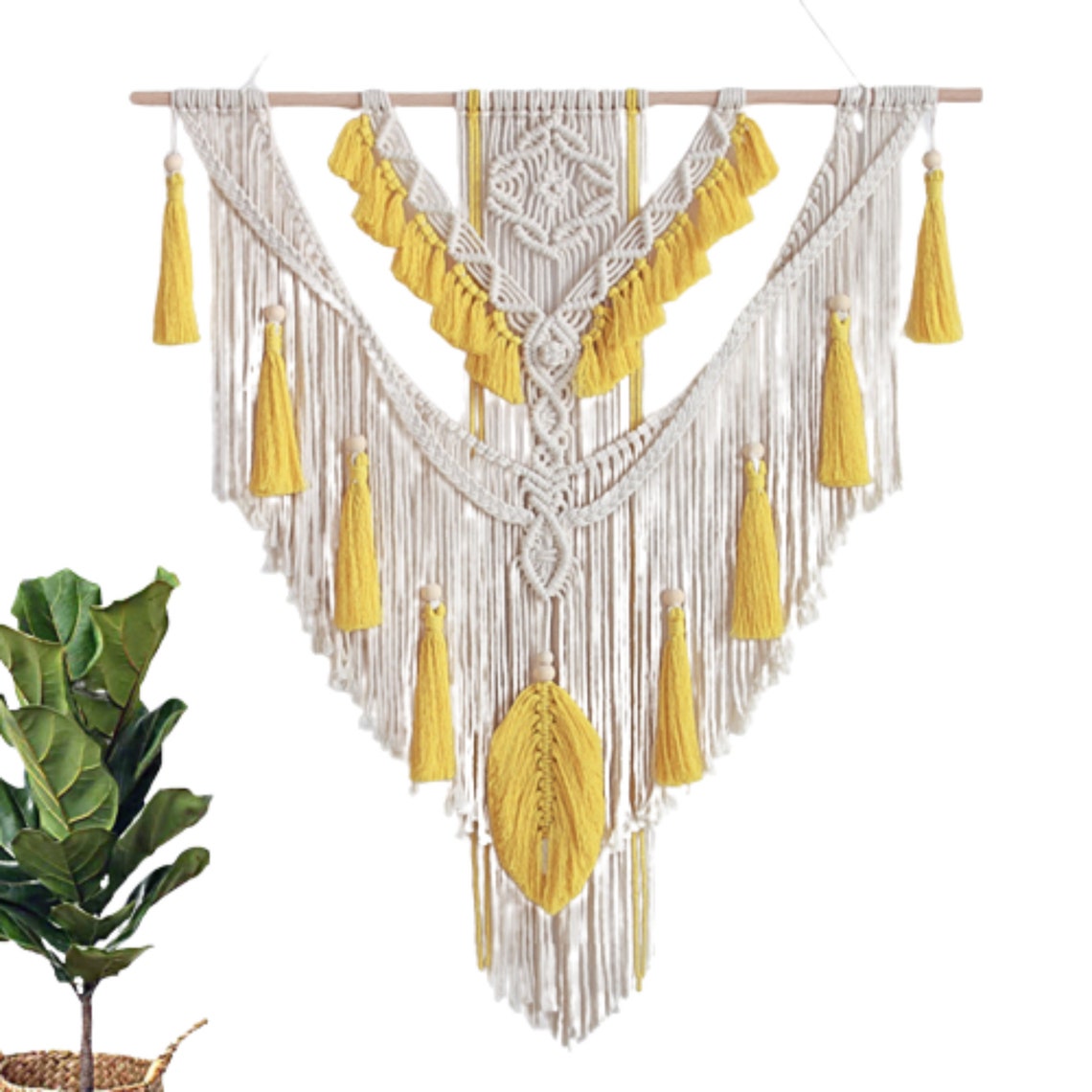 Macrame Wall Hanging,woven Macrames,macrame Boho,pattern Yarn Dyed ...