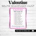Valentine Selfie Scavenger Hunt Printable Game Instant Download Fun ...