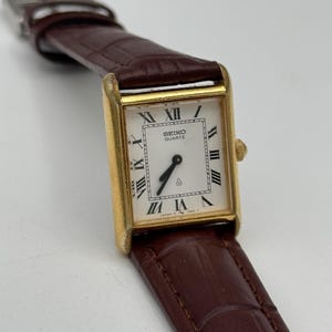 1970s Seiko Tank White Roman Dial - Etsy Canada