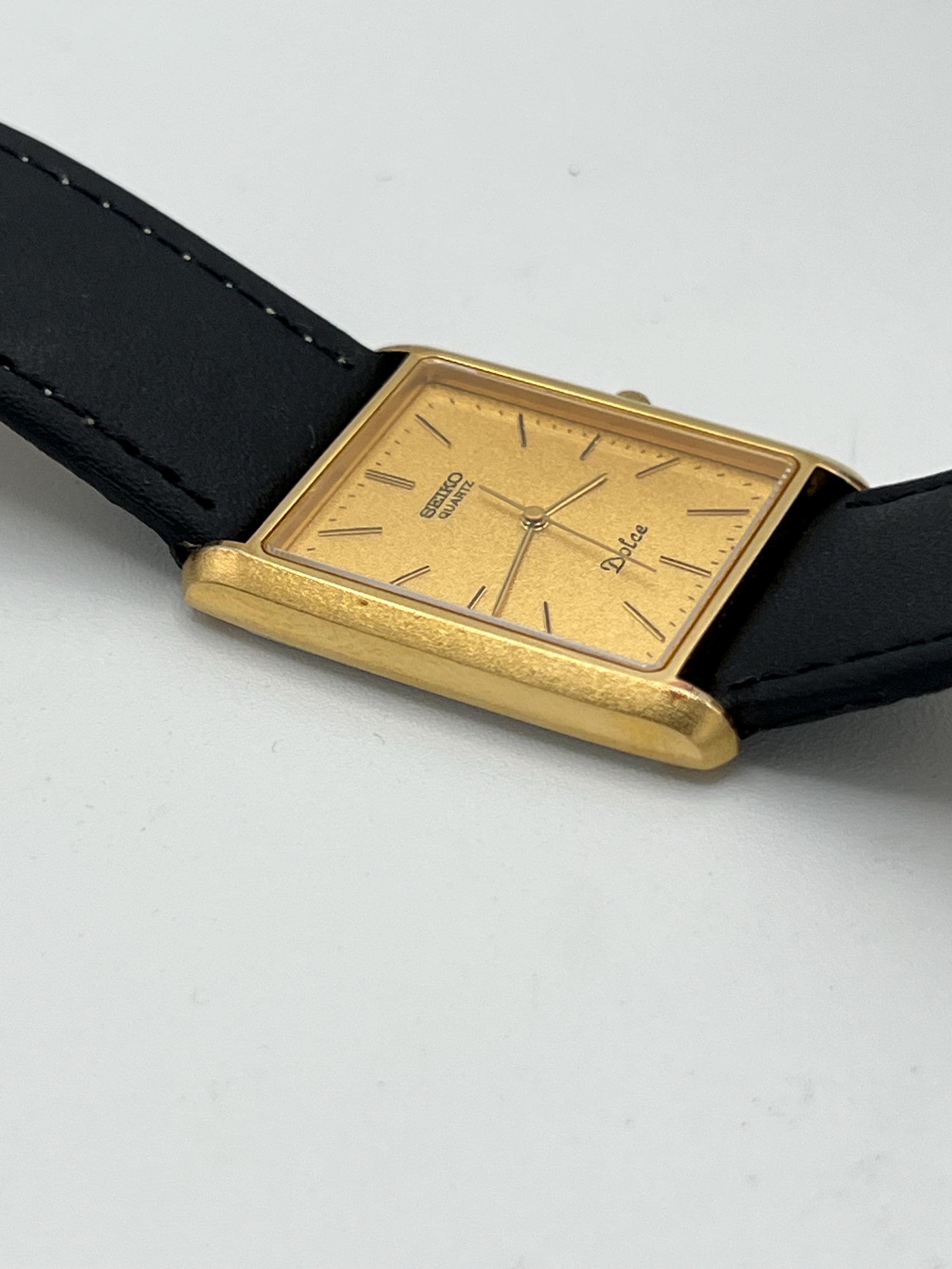 1980s Seiko Dolce Tank Gold Dust Dial - Etsy