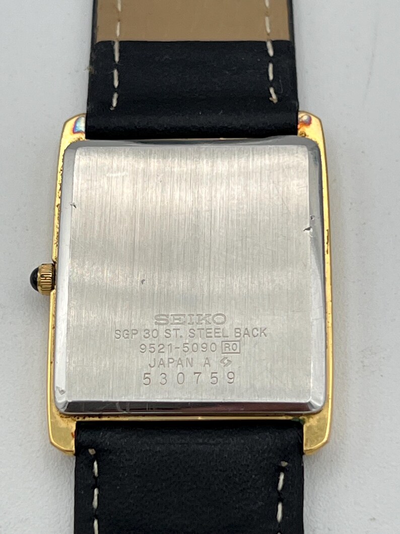 1980s Seiko Dolce Tank Gold Dust Dial - Etsy