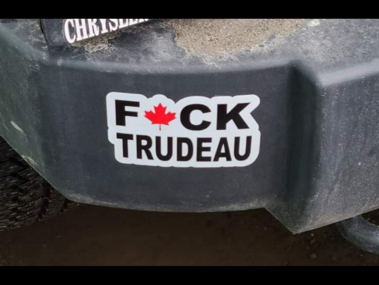 FCK TRUDEAU Die Cut Vinyl Decal reflective Background - Etsy