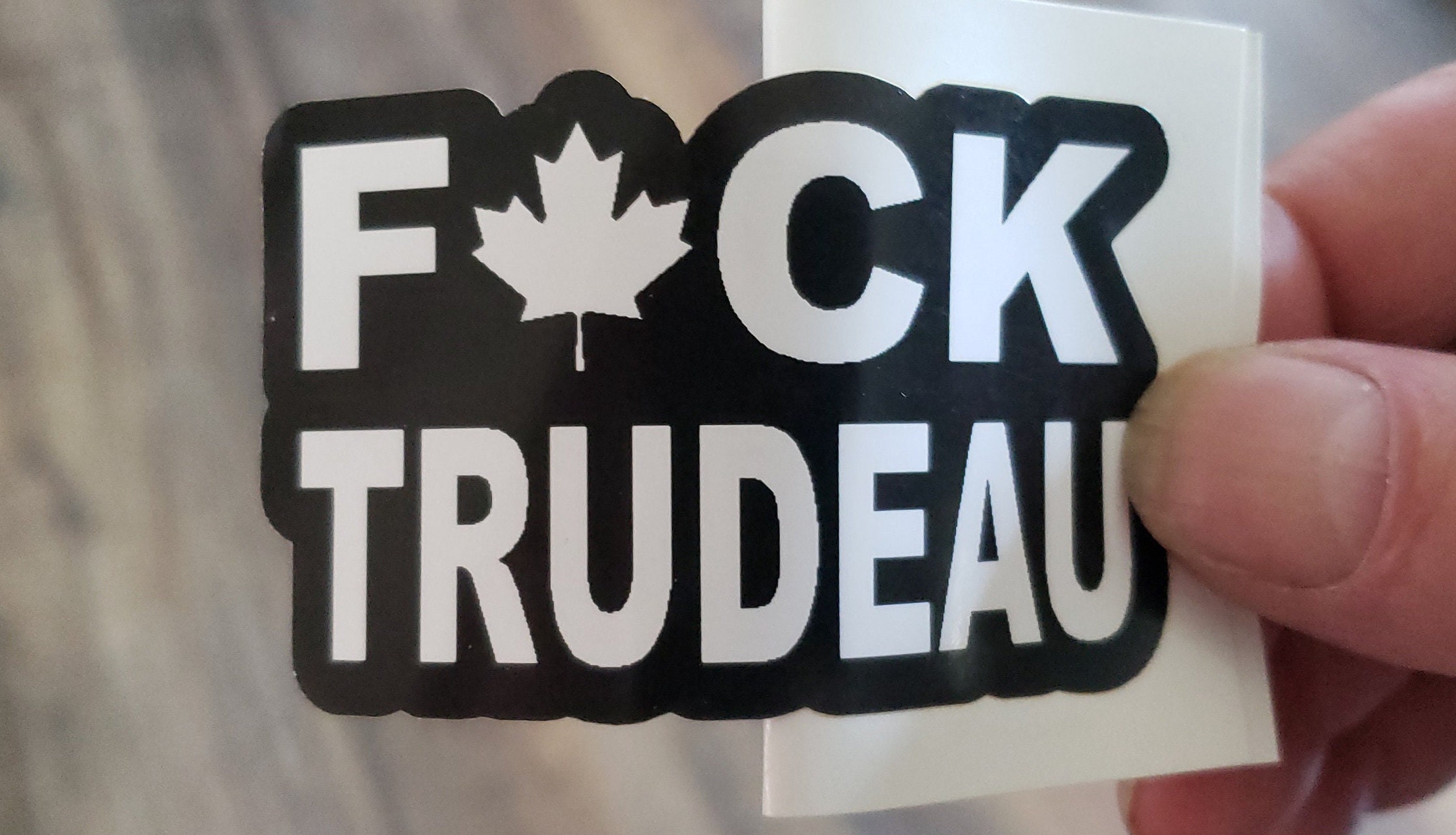 Fck Trudeau Contour Cut Vinyl Decal Group Of 4 Decals Etsy Canada