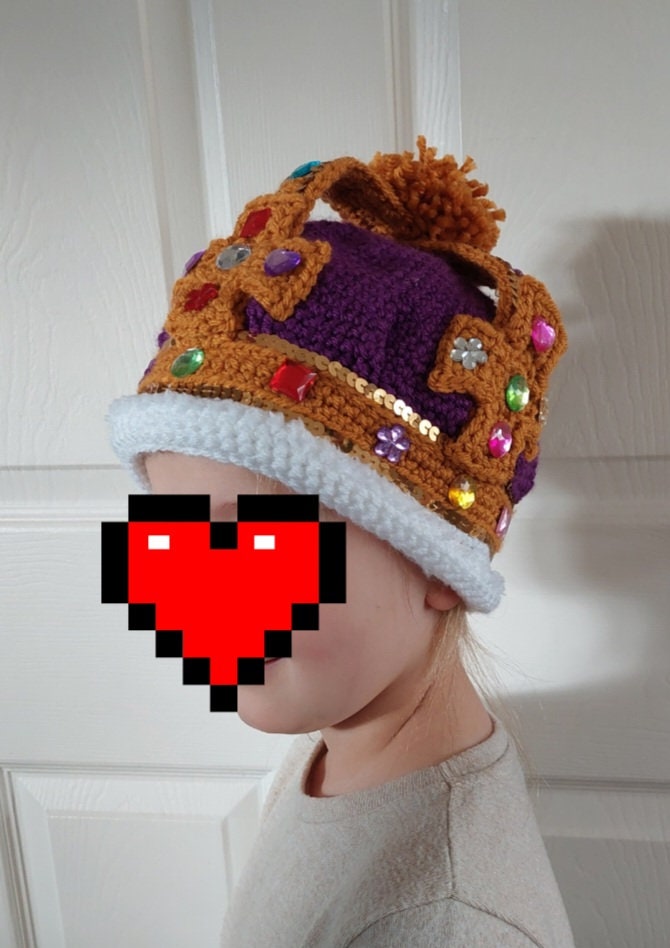 Kids Crown Hat Crochet Pattern - Etsy