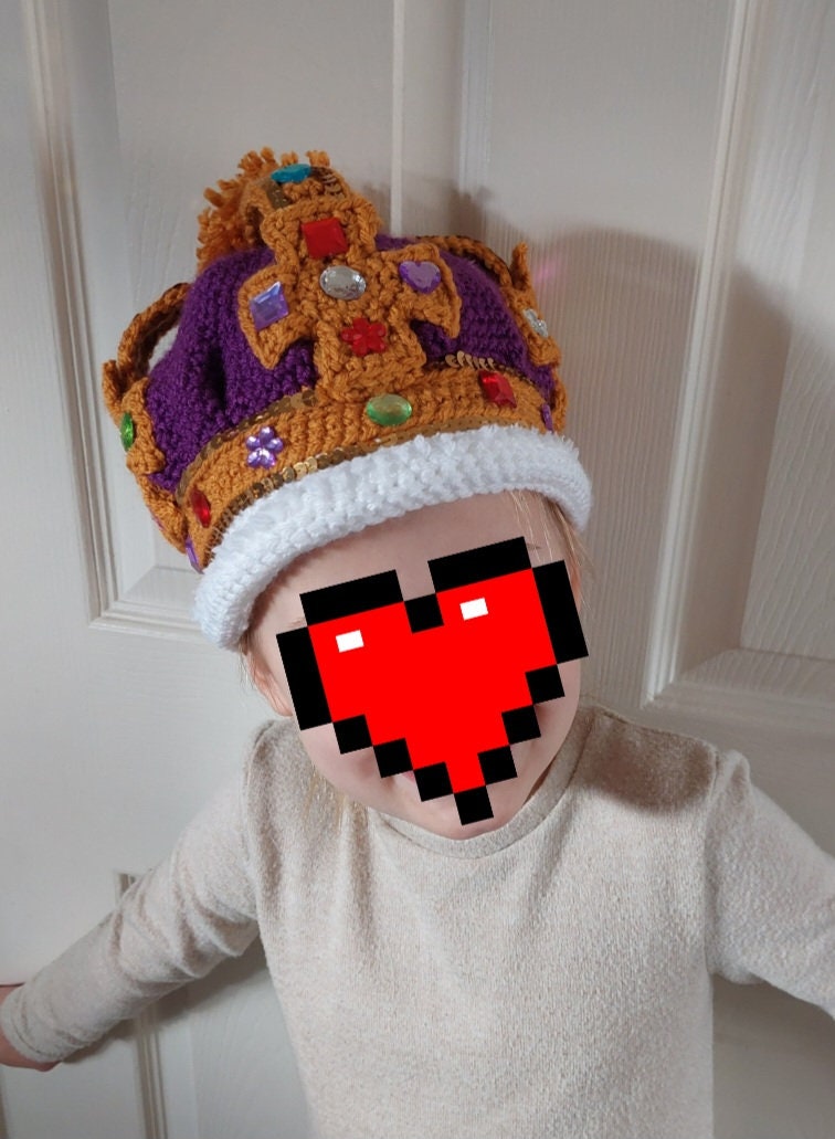 Kids Crown Hat Crochet Pattern - Etsy