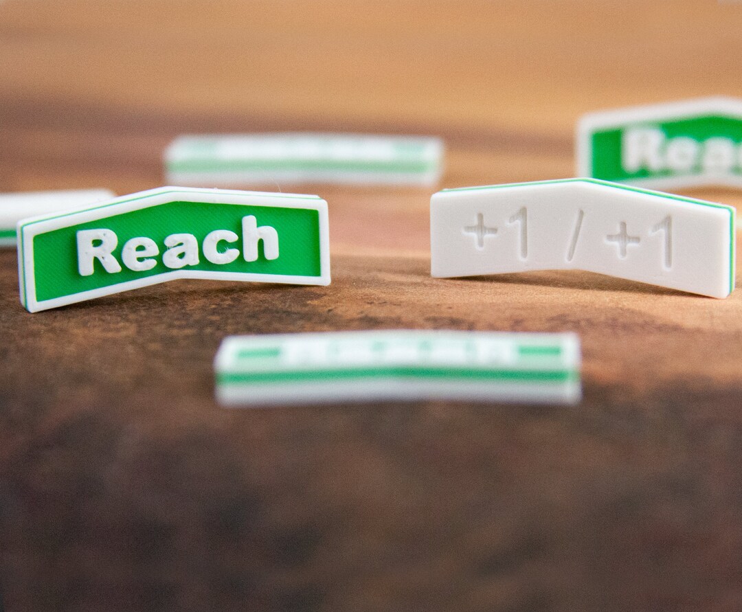 5 Magic Reach // 1/1 Reversible Counters - Etsy