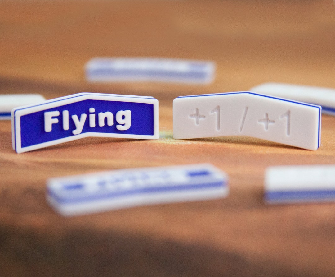 5 Magic Flying // 1/1 Reversible Counters - Etsy