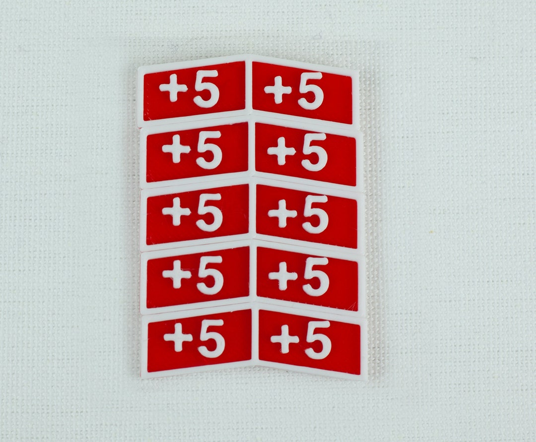 5 Magic 5/5 // 1/1 Reversible Counters - Etsy