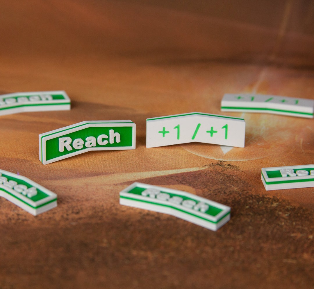 5 Magic Reach // 1/1 Reversible Counters - Etsy