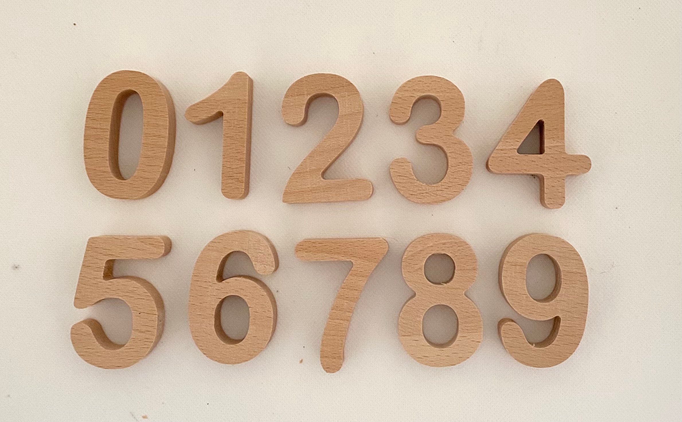 Wood Numbers - Montessori Toys - Math and Counting - Homeschooling ...