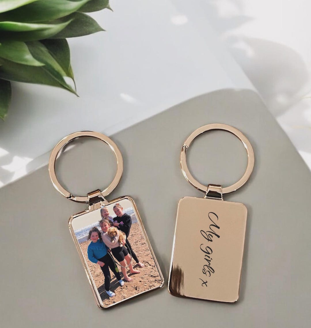 Photo Keyring | Engraved Keyring | Keyring | Gifts for Him | Gift for ...