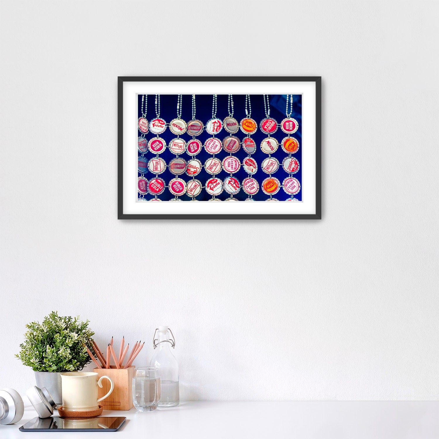 Antique Bottle Caps Collection Photographic Print Frame Available Fine ...