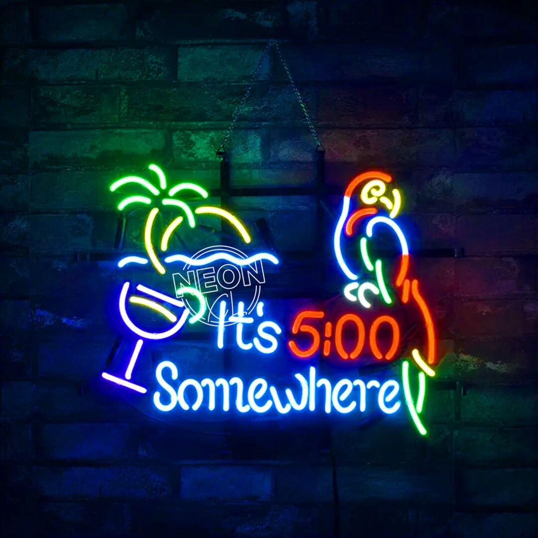 It's 500 Somewhere Custom Real Glass Neon Sign Modern Creative ...