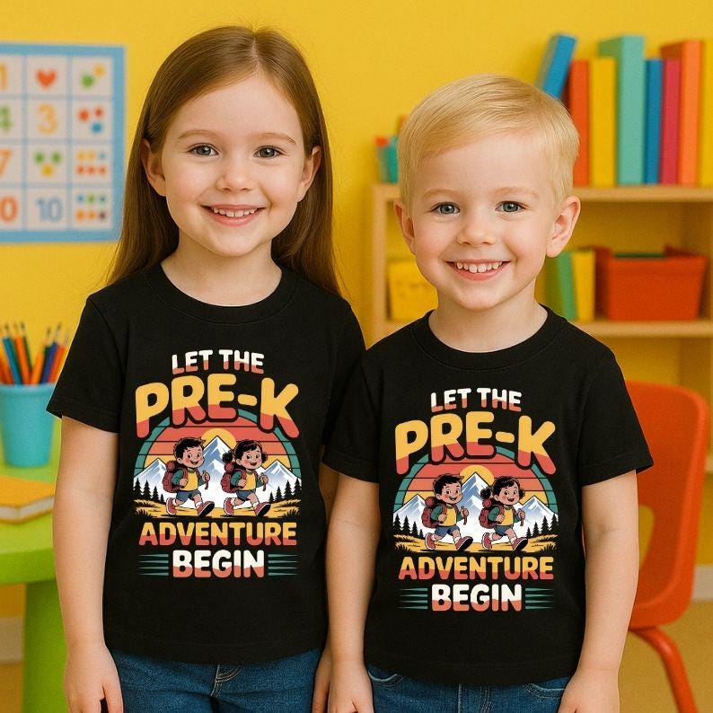 Let the Pre-k Adventure Begin SVG PNG JPG | Preschool Shirt Design ...