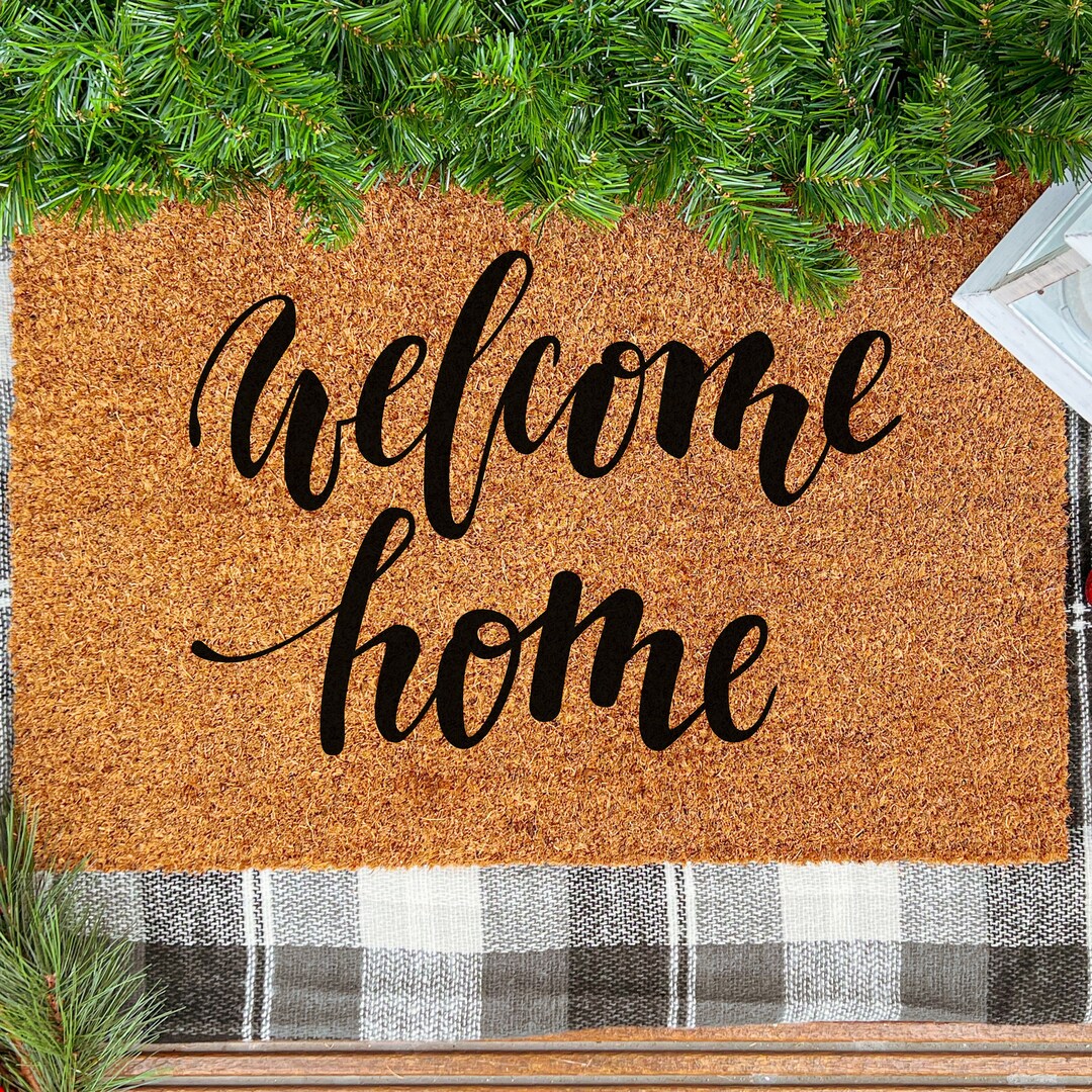 Welcome Home Doormat Front Entryway Mat Porch Door Mat - Etsy