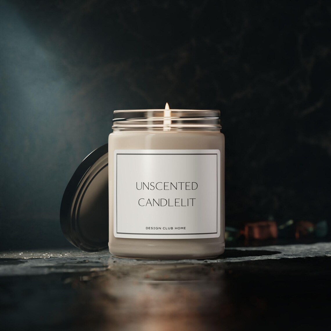 Unscented Candlit Candle Modern Minimalist Home Decor Soy Wax Blend ...