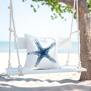 Starfish Outdoor Pillow Coastal Beach Home Gift - Etsy