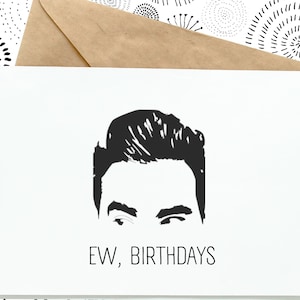 Ew Birthdays Birthday Card David Rose Rosebudd Motel - Etsy