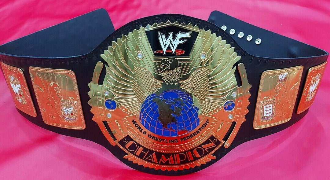 WWF Attitude Era Winged Eagle Scratch Logo Championship Belt Adult Size ...