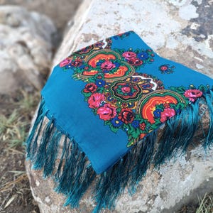 Kurdish Floral Scarf, Unisex Shawls, Fashion Scarf,boho Folk Styie ...