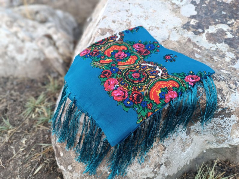 Kurdish Floral Scarf, Unisex Shawls, Fashion Scarf,boho Folk Styie ...