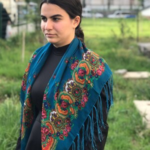 Kurdish Floral Scarf, Unisex Shawls, Fashion Scarf,boho Folk Styie ...