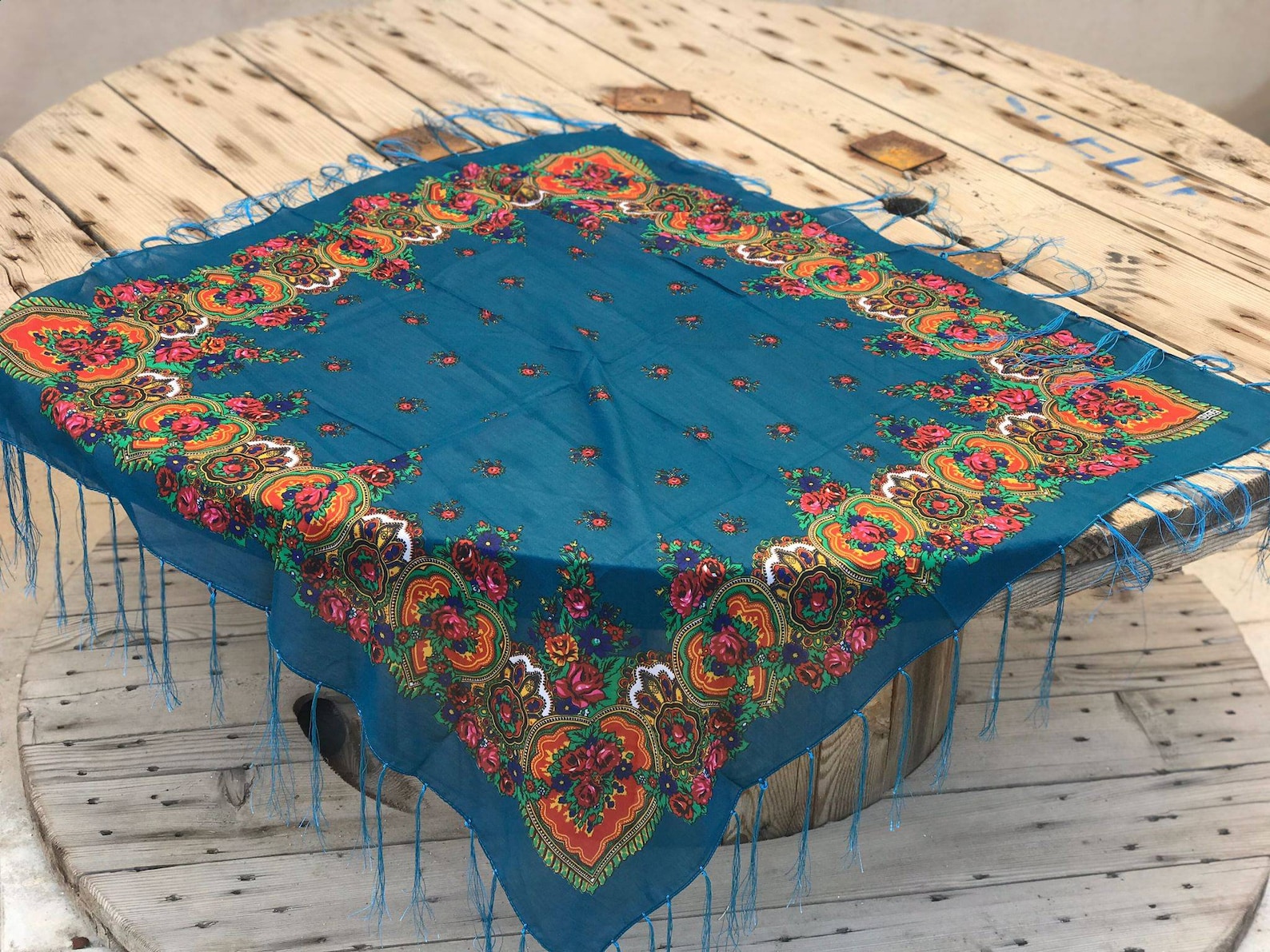 Kurdish Floral Scarf, Unisex Shawls, Fashion Scarf,boho Folk Styie ...