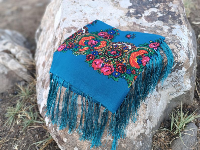 Kurdish Floral Scarf, Unisex Shawls, Fashion Scarf,boho Folk Styie ...
