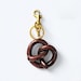 Chocolate Glitter Pretzel Bag Charm: Foodie Keychain Purse Accessory - Etsy