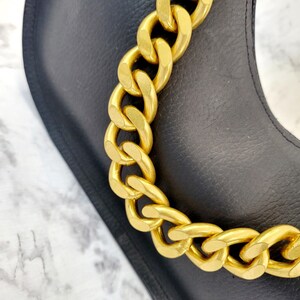 Chunky Metal Bag Chain, Antique Gold Purse Strap Accessory, Shoulder ...