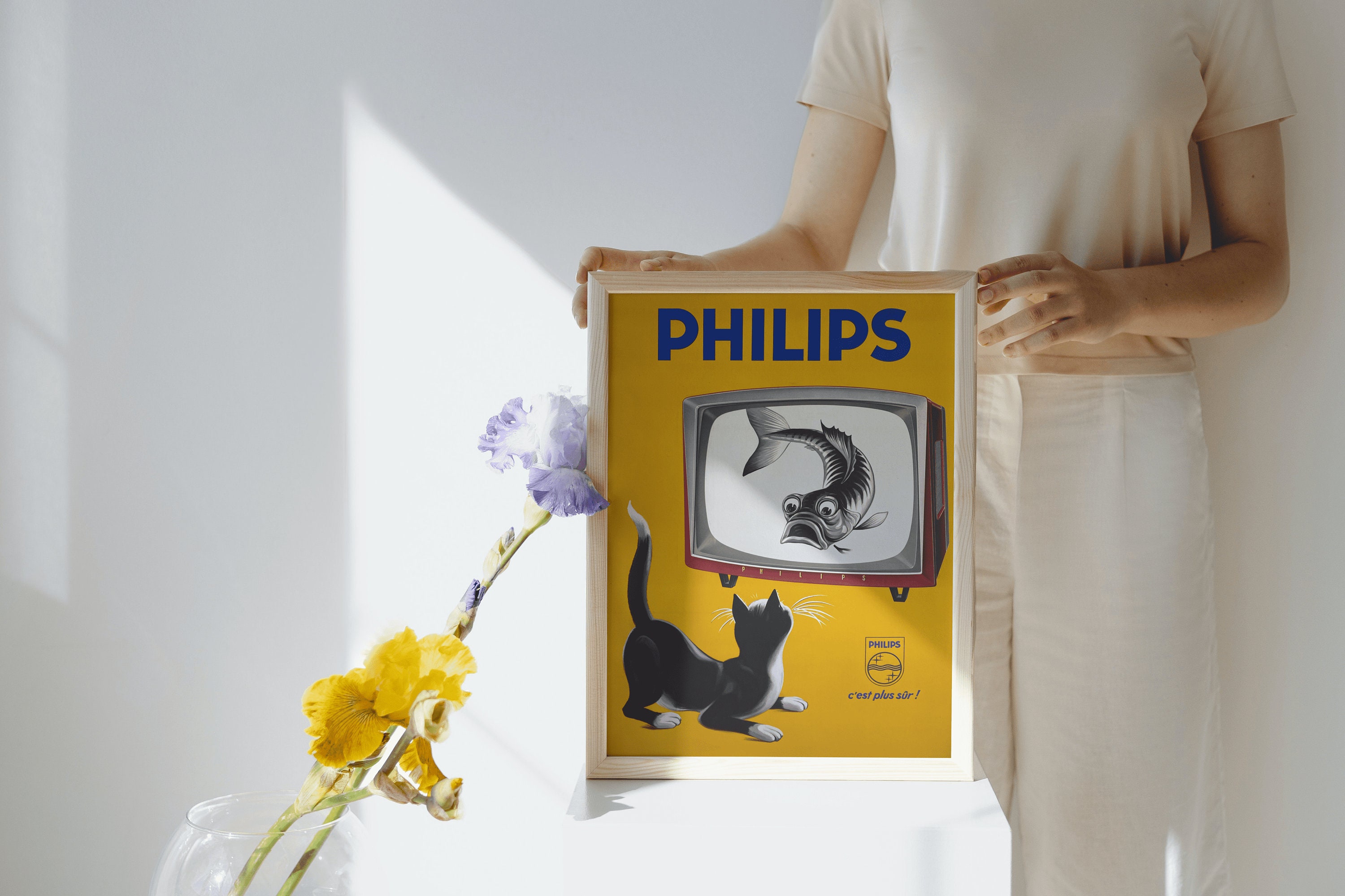 Vintage philips Poster Old Retro Advertising - Etsy