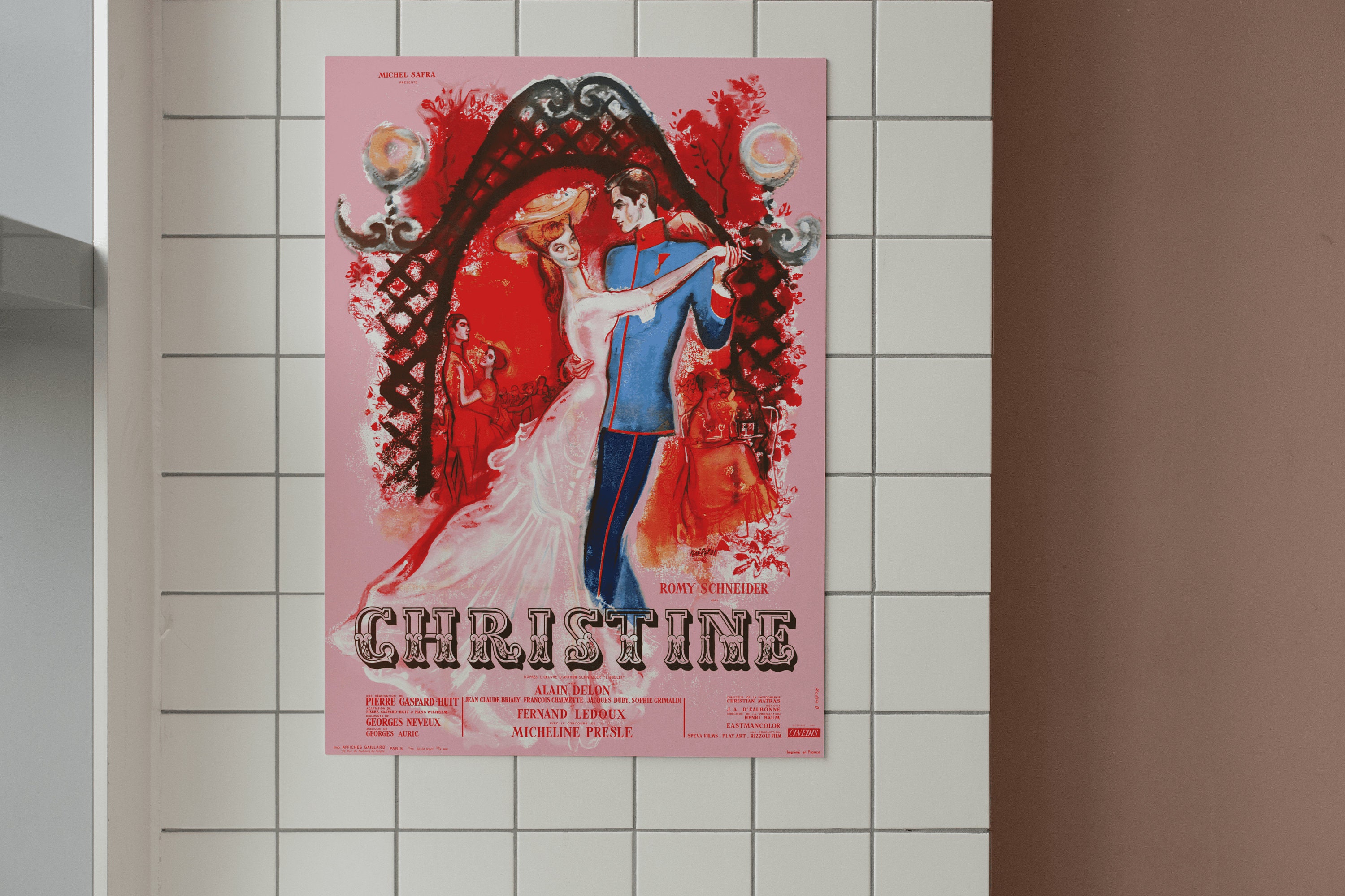 Christine Affiche Du Film Avec Alain Delon Et Romy Schneider Poster vendu par Larisa Enormous ...