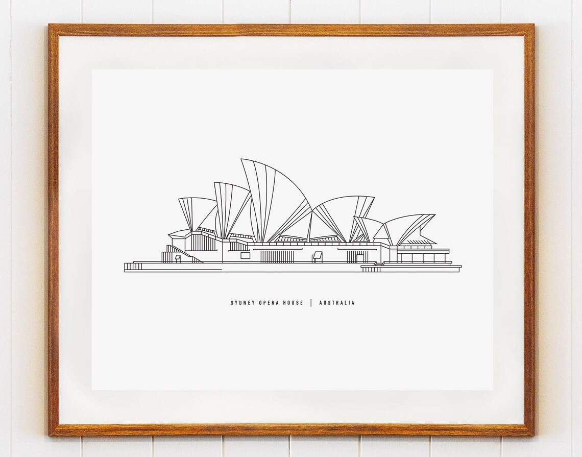 Sydney Opera House Art Print, Instant Download Printable, Australia ...