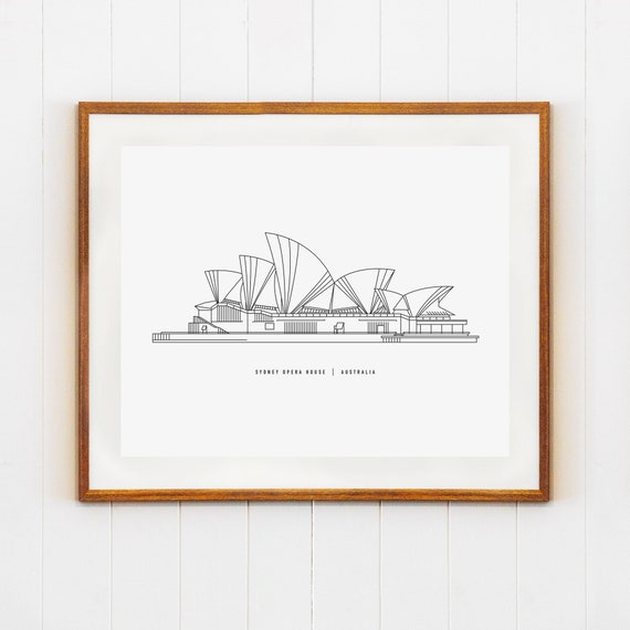 Sydney Opera House Art Print Instant Download Printable - Etsy