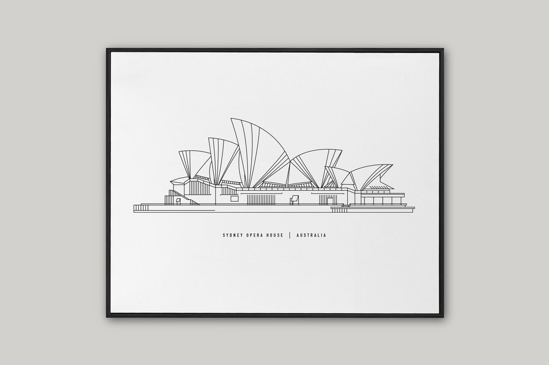 Sydney Opera House Art Print, Instant Download Printable, Australia ...