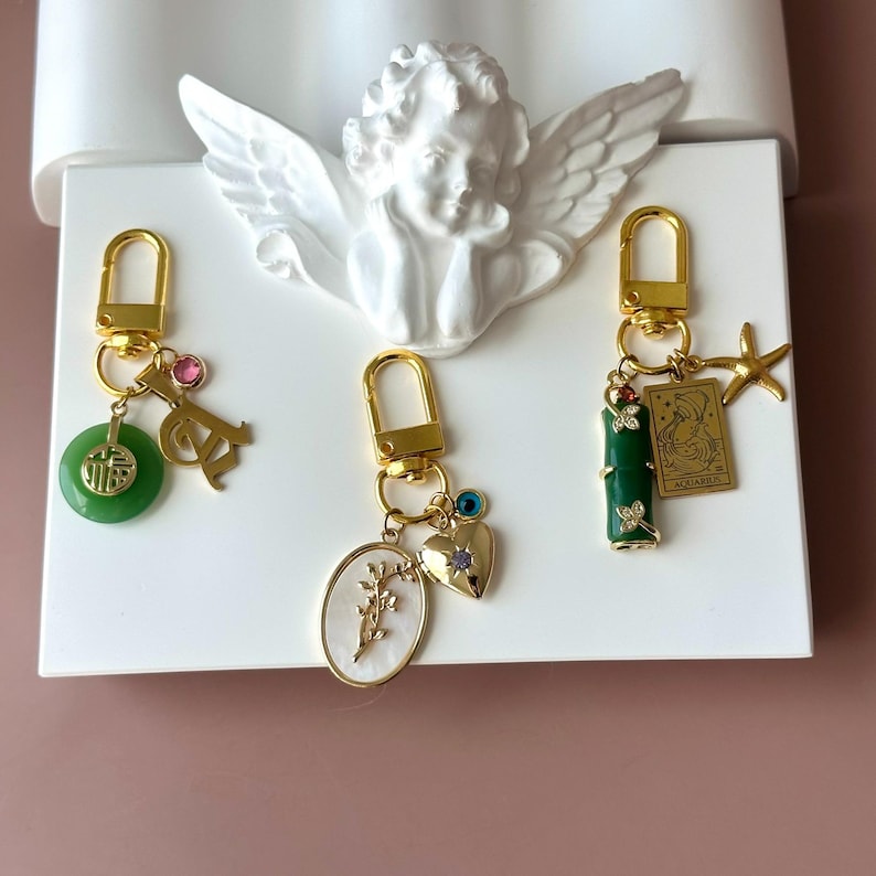 Charm Keychain • Customizable Bag Charm • Best Friend Gift • Luxury ...