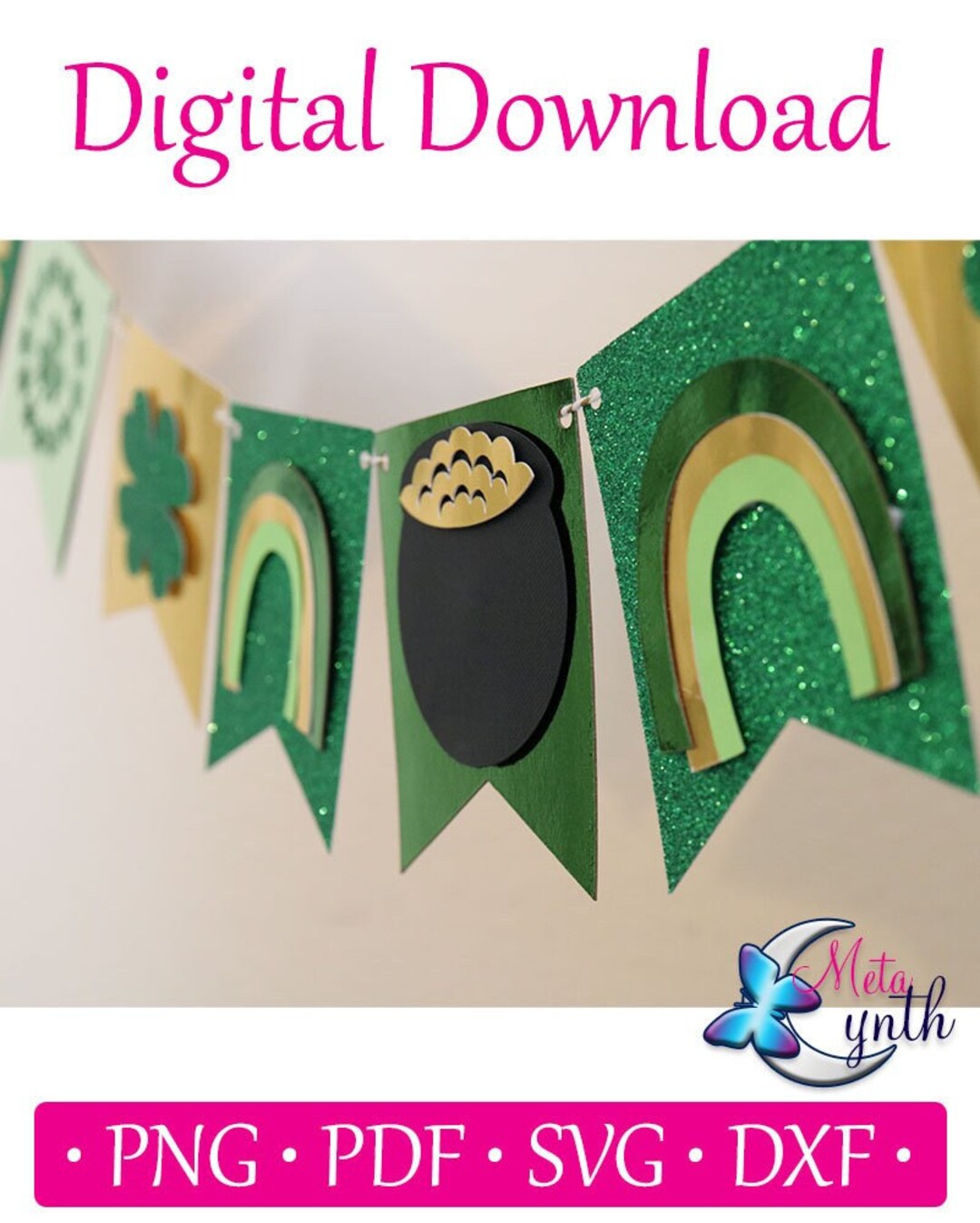 Digital File for St Patrick's Day Banner Bundle - Etsy