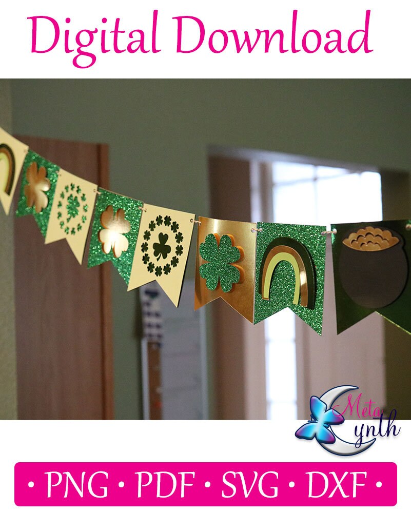 Digital File for St Patrick's Day Banner Bundle - Etsy