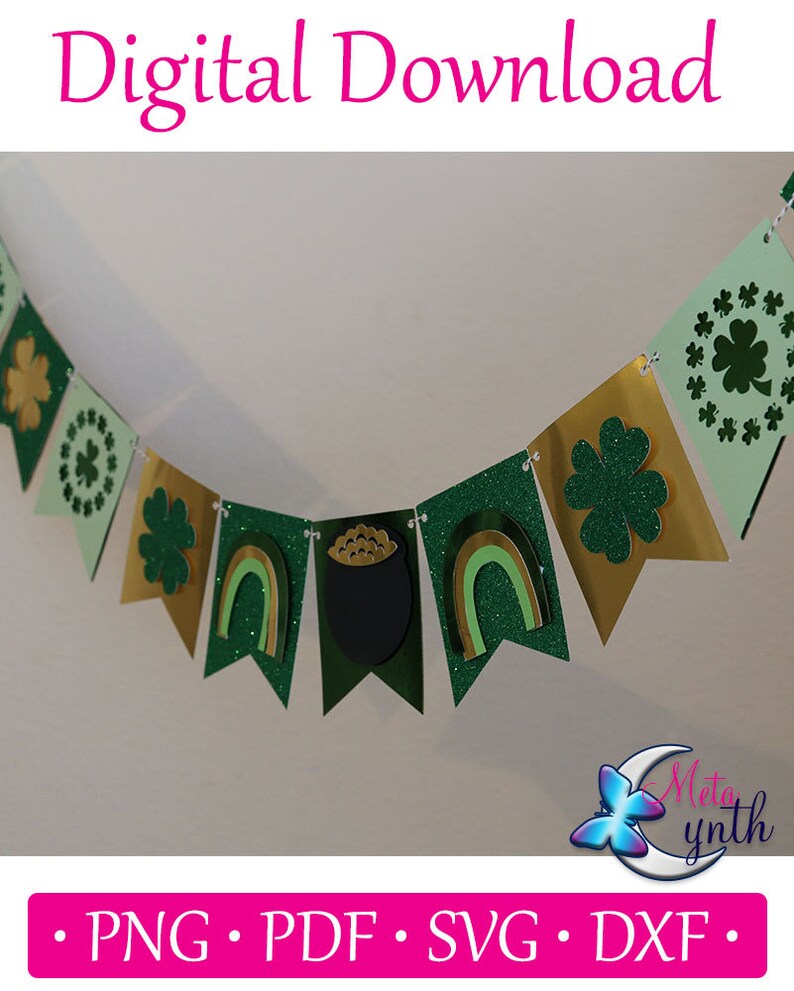 Digital File for St Patrick's Day Banner Bundle - Etsy
