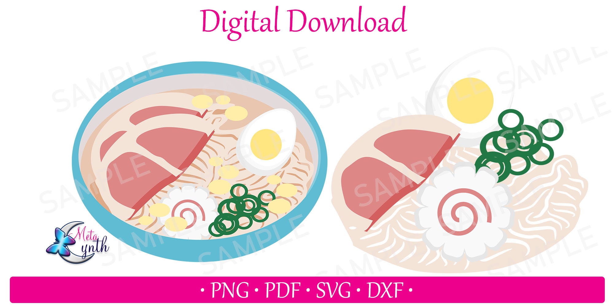 Ramen Soup Bowl Cut Files - Etsy