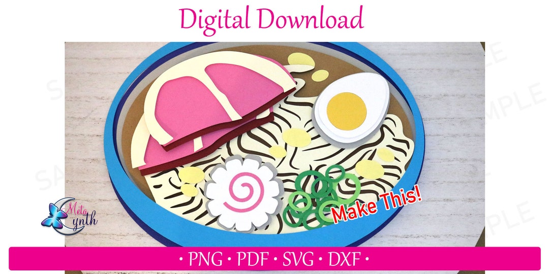 Ramen Soup Bowl Cut Files - Etsy