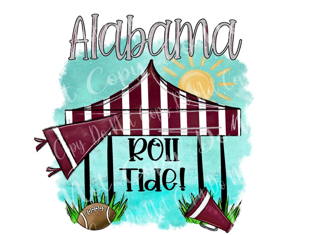 Roll Tide football Tailgate collage Football T Shirt Design Digital ...