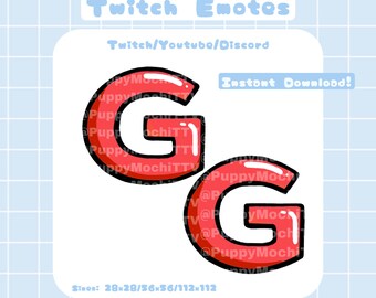 GG Red Animated Twitch Emote, Twitch Emote Animated, Twitch Emotes ...