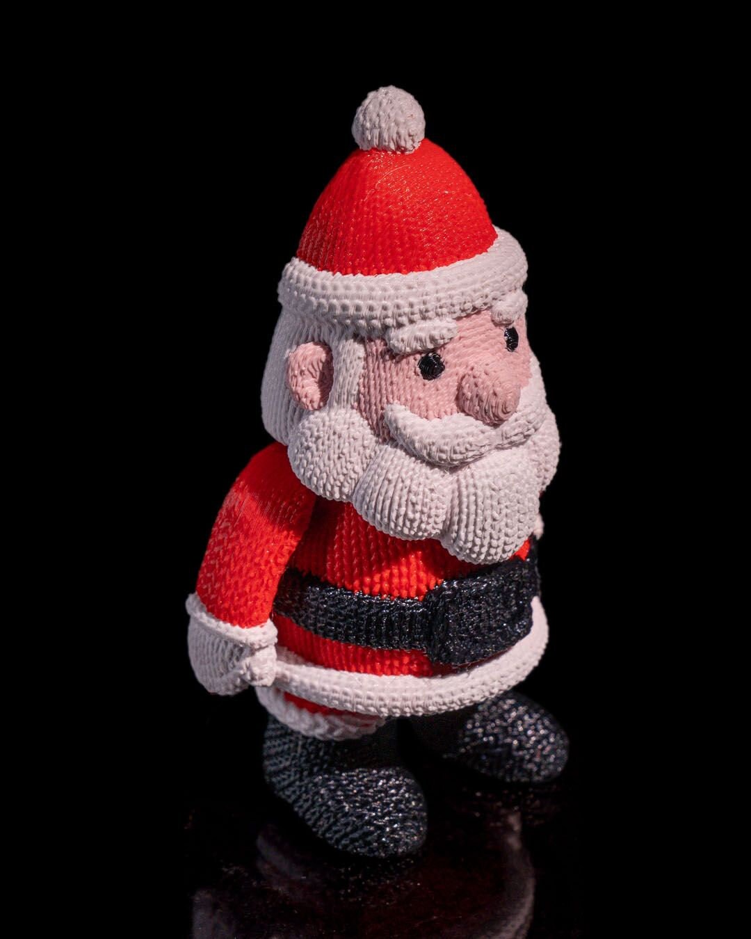 Hooked Articulated Santa Fidget Christmas Decoration | Knitted Moveable ...