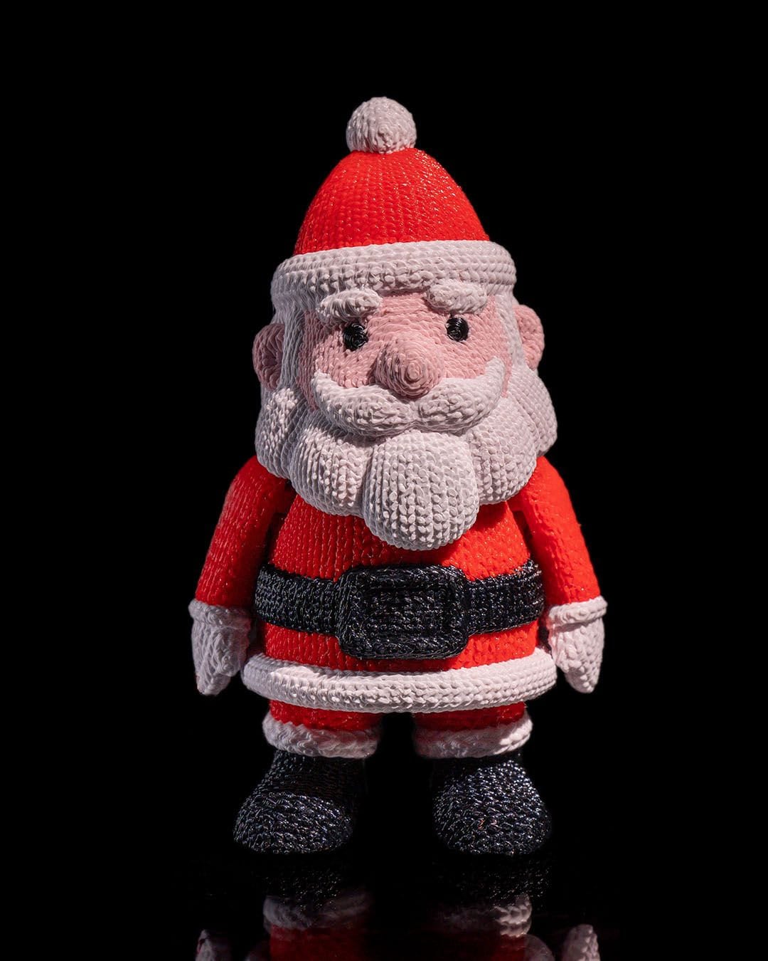 Hooked Articulated Santa Fidget Christmas Decoration | Knitted Moveable ...