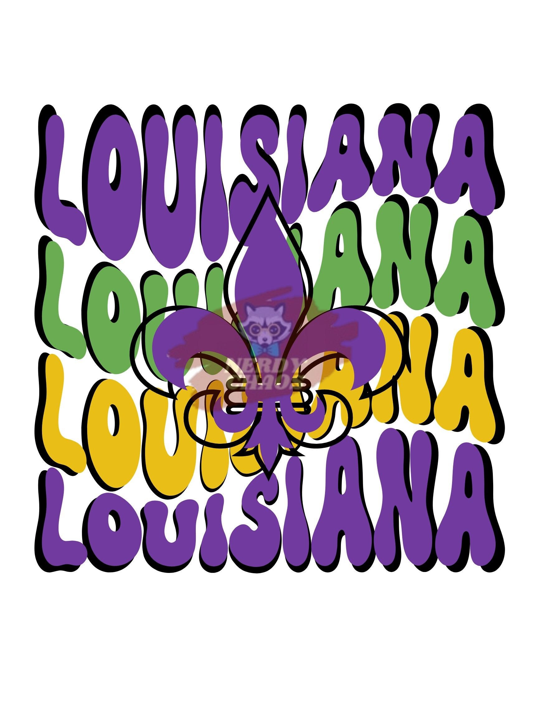 Louisiana Mardi Gras Fleur De Lis Digital Design, PNG, SVG, Sublimation ...