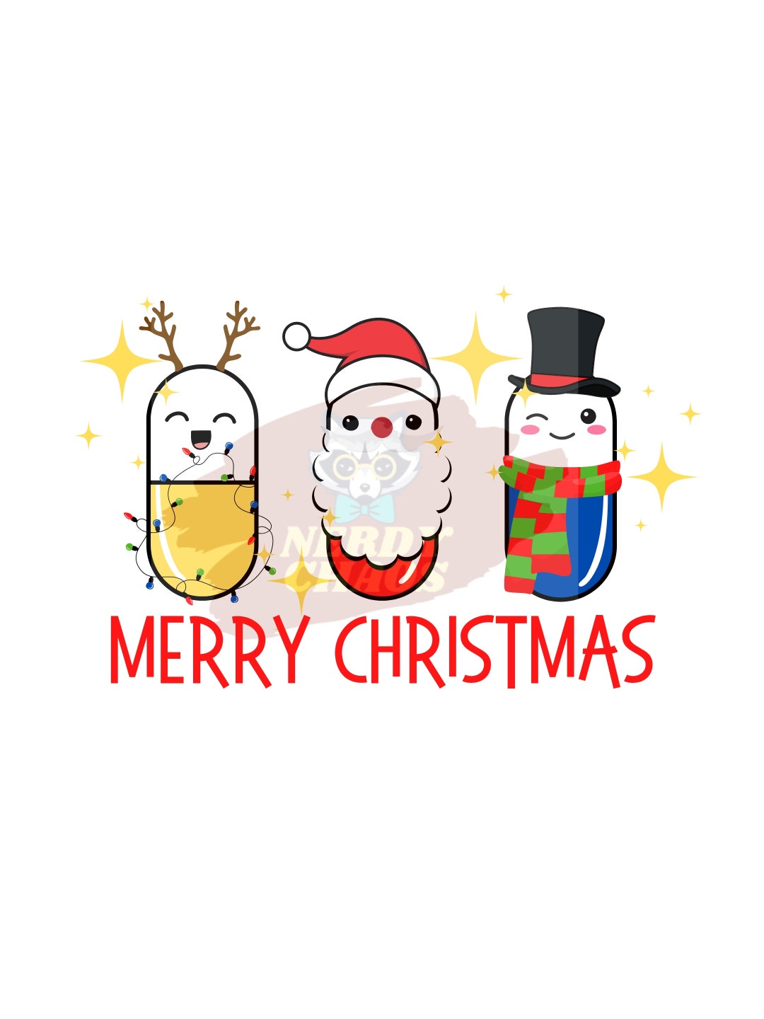 Christmas Pills Digital Design: PNG, SVG, JPEG (digital Download) - Etsy