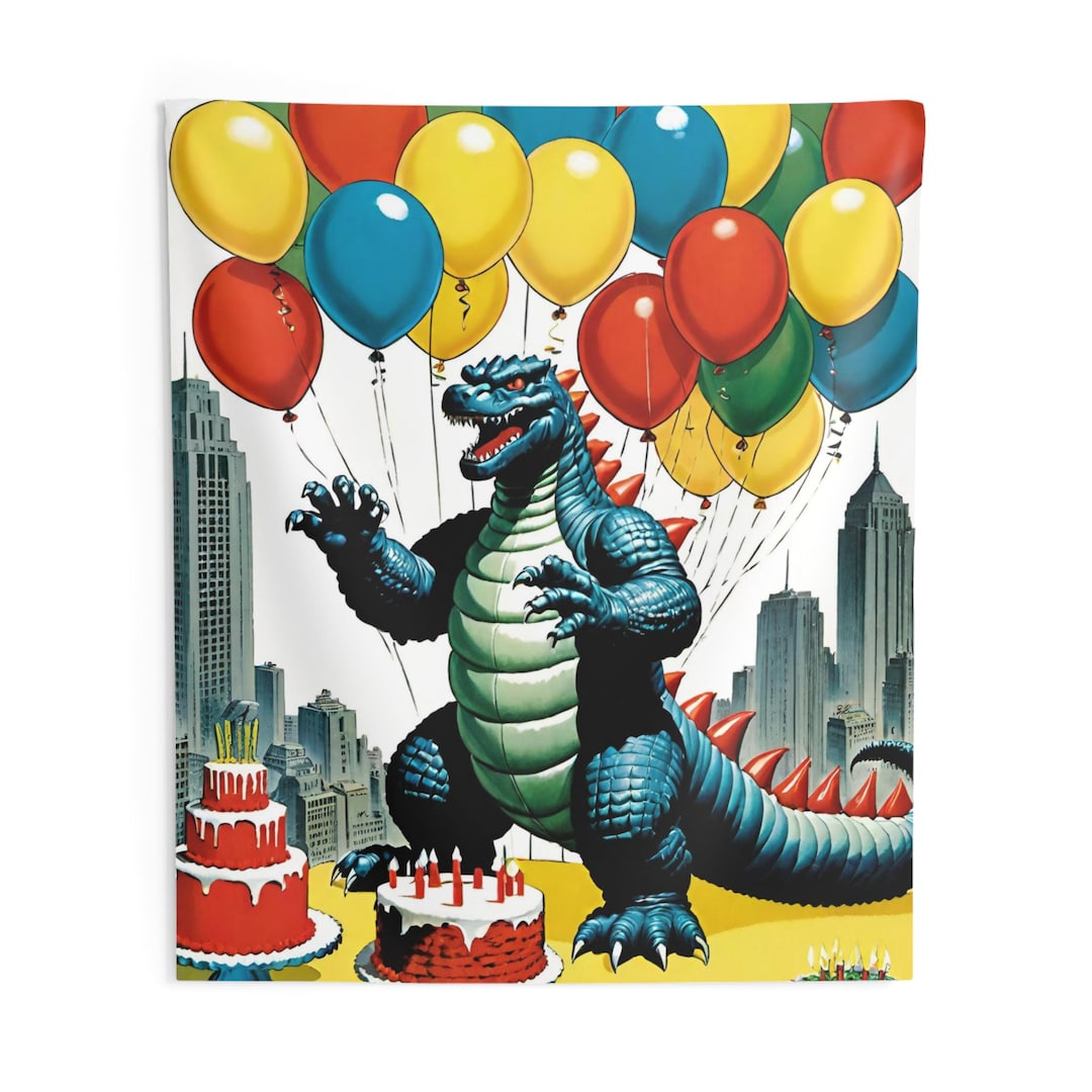 Happy Birthday Godzilla Decoration, Balloon Arch, Fun Monster Birthday ...
