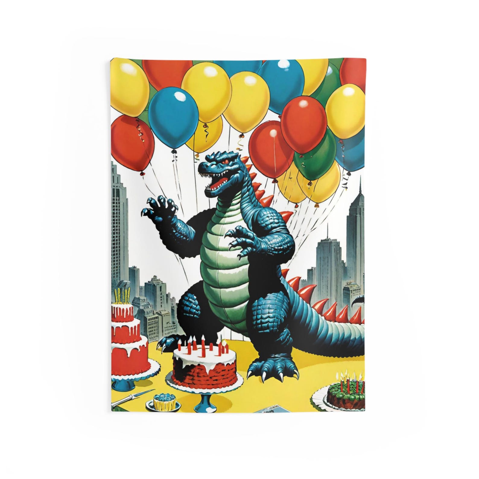 Happy Birthday Godzilla Decoration, Balloon Arch, Fun Monster Birthday ...