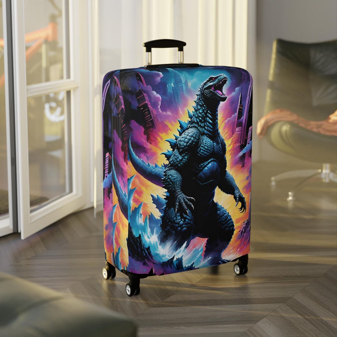Galaxy Godzilla Luggage Cover, Travel Accessories, Godzilla Gift ...
